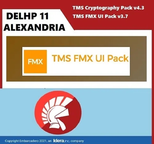 TMS Cryptography componente embarcadero para Delphi 11 Alexandria